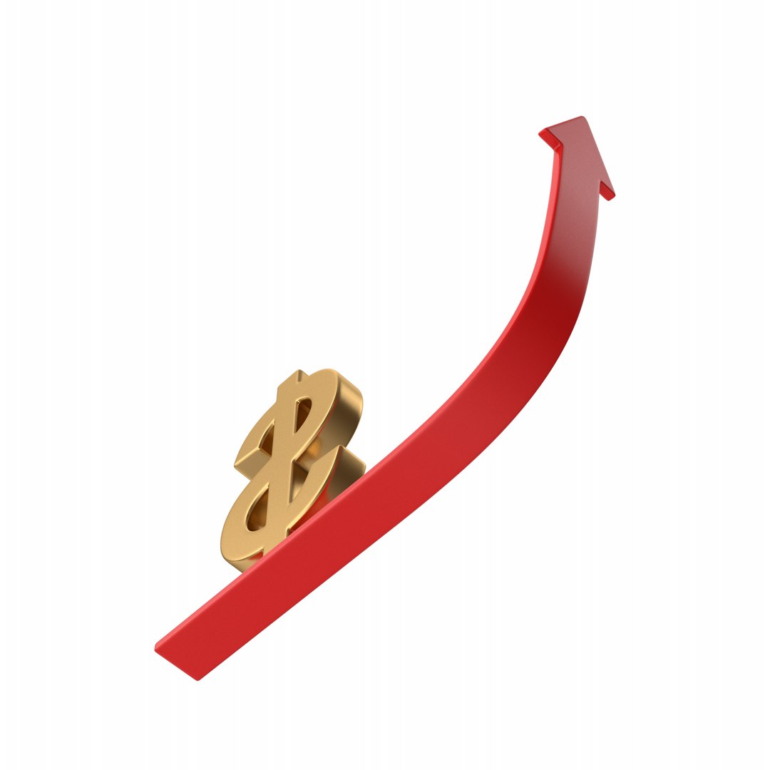 Rising Money Statistics 3D Model - TurboSquid 2210493