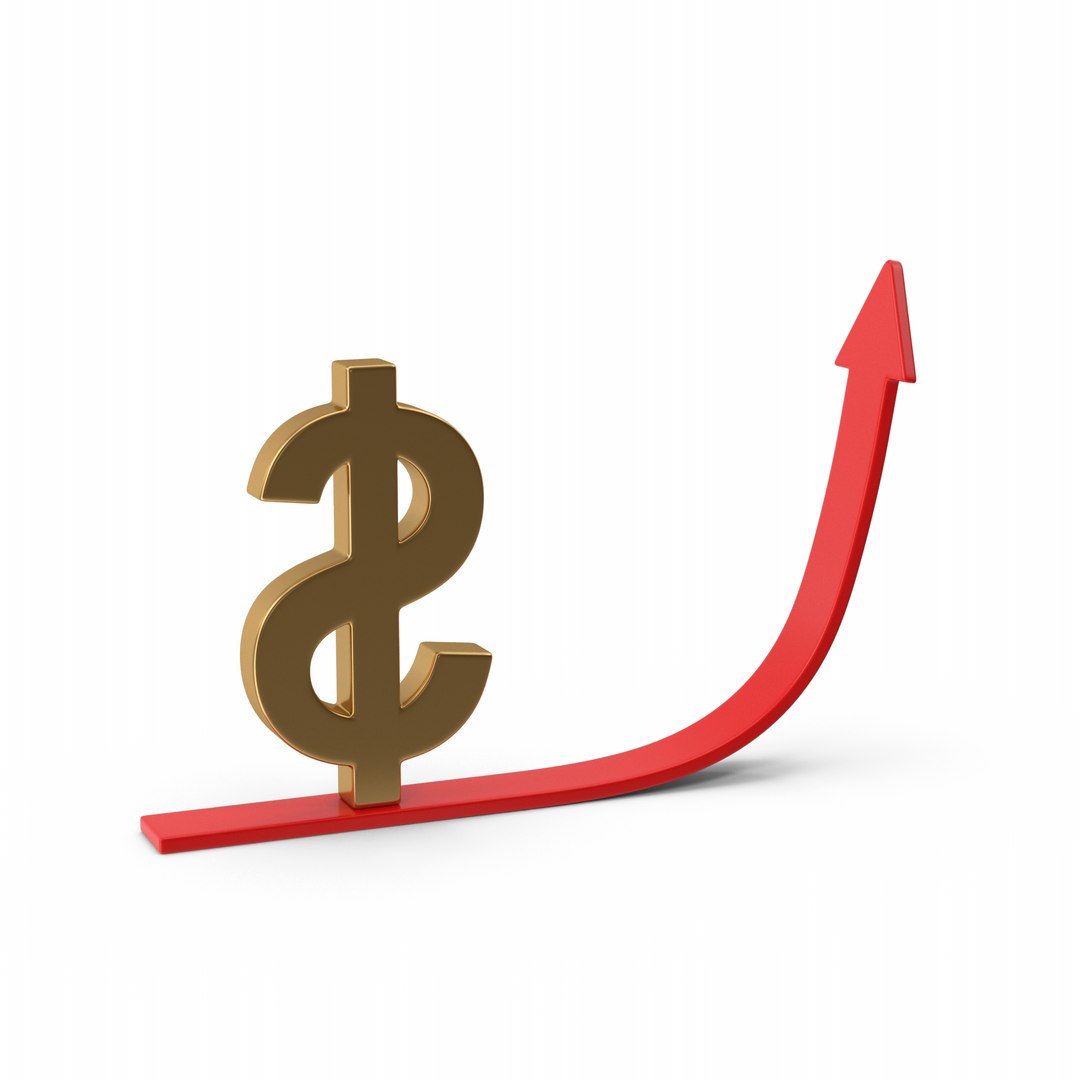 Rising Money Statistics 3D Model - TurboSquid 2210493