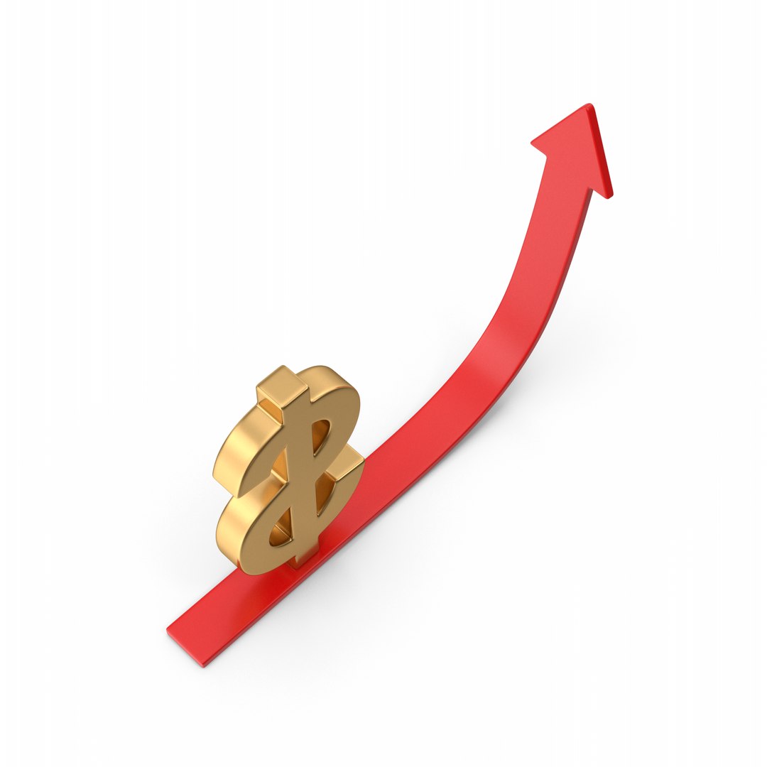 Rising Money Statistics 3D Model - TurboSquid 2210493