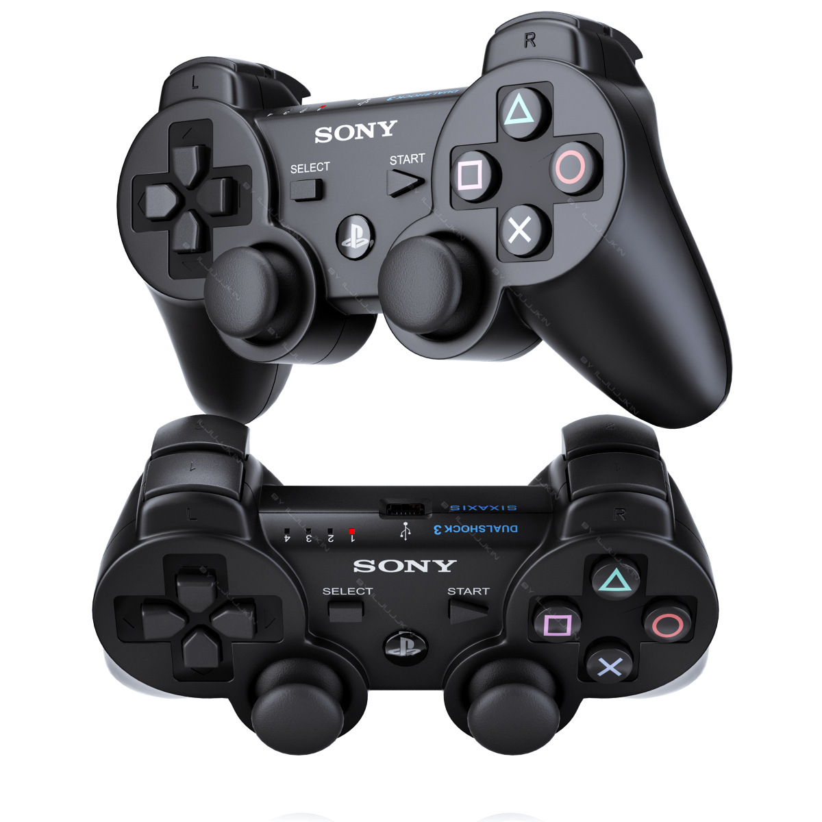 3d sony ps3 dualshock controller model