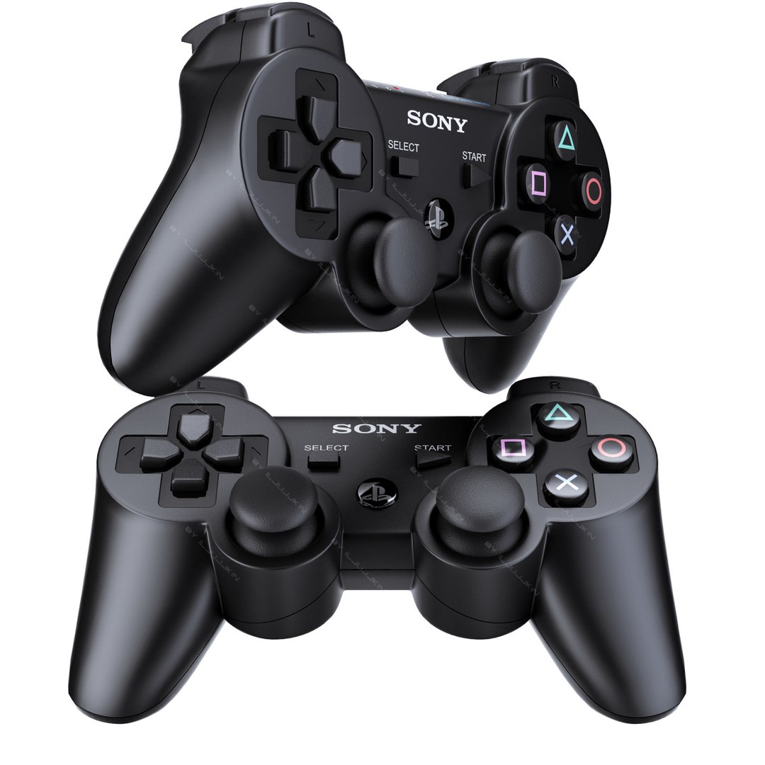 3d Sony Ps3 Dualshock Controller Model