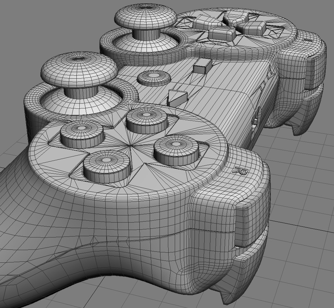 3d sony ps3 dualshock controller model