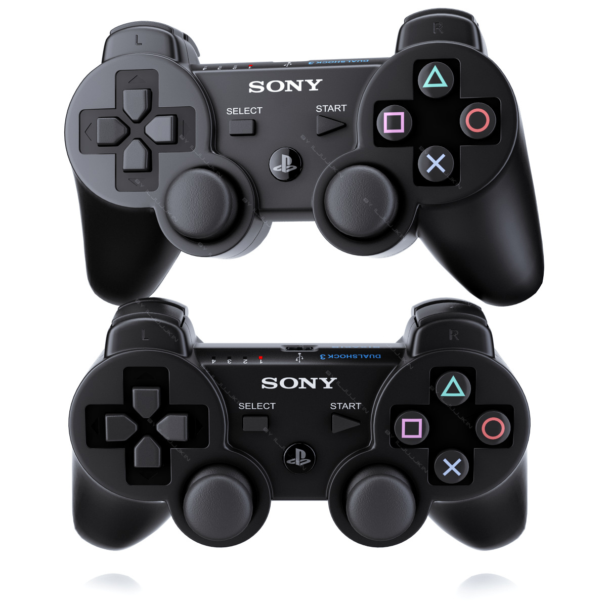 3d sony ps3 dualshock controller model