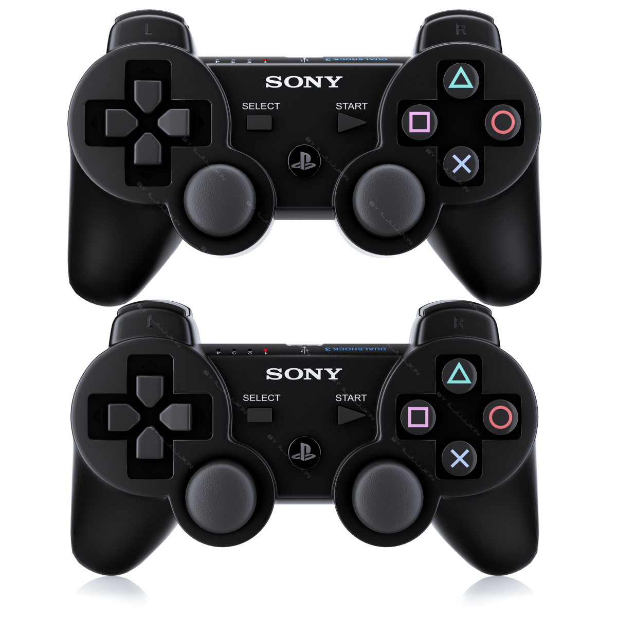 3d sony ps3 dualshock controller model