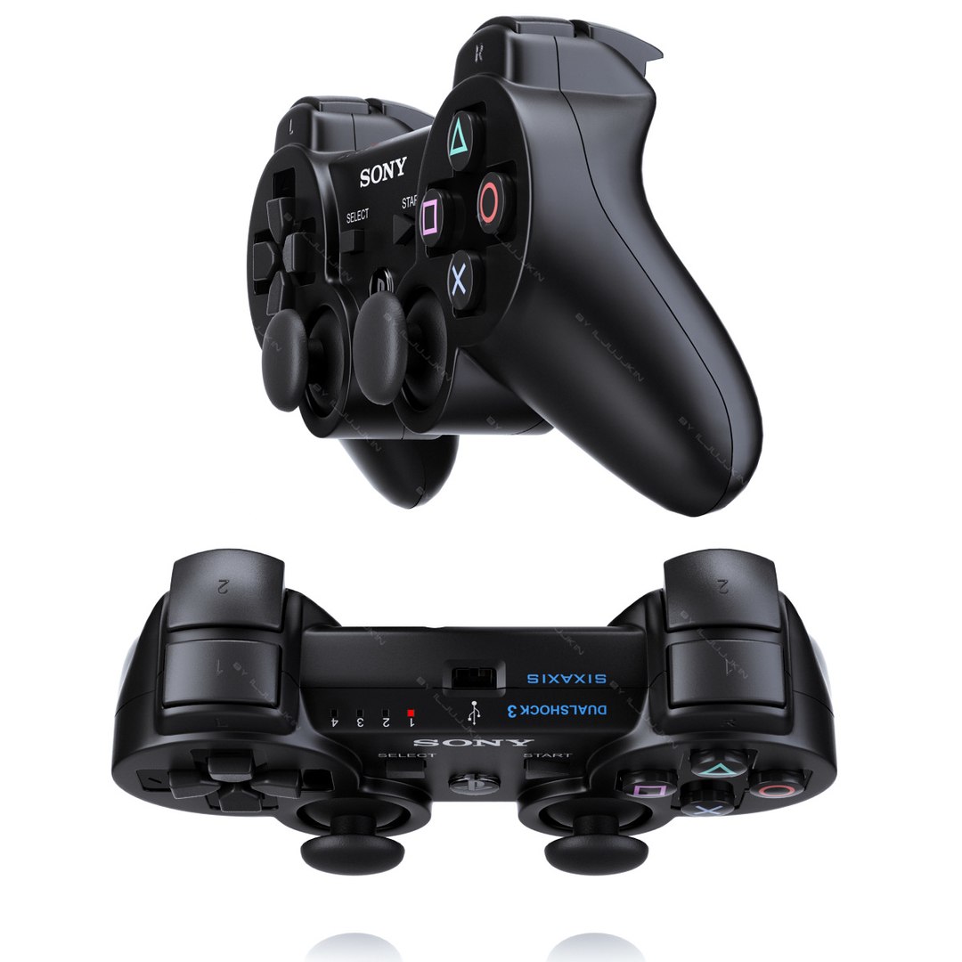 3d Sony Ps3 Dualshock Controller Model