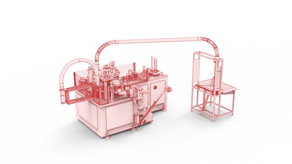 3D Disposable Paper Cup Forming Machine model - TurboSquid 1852126