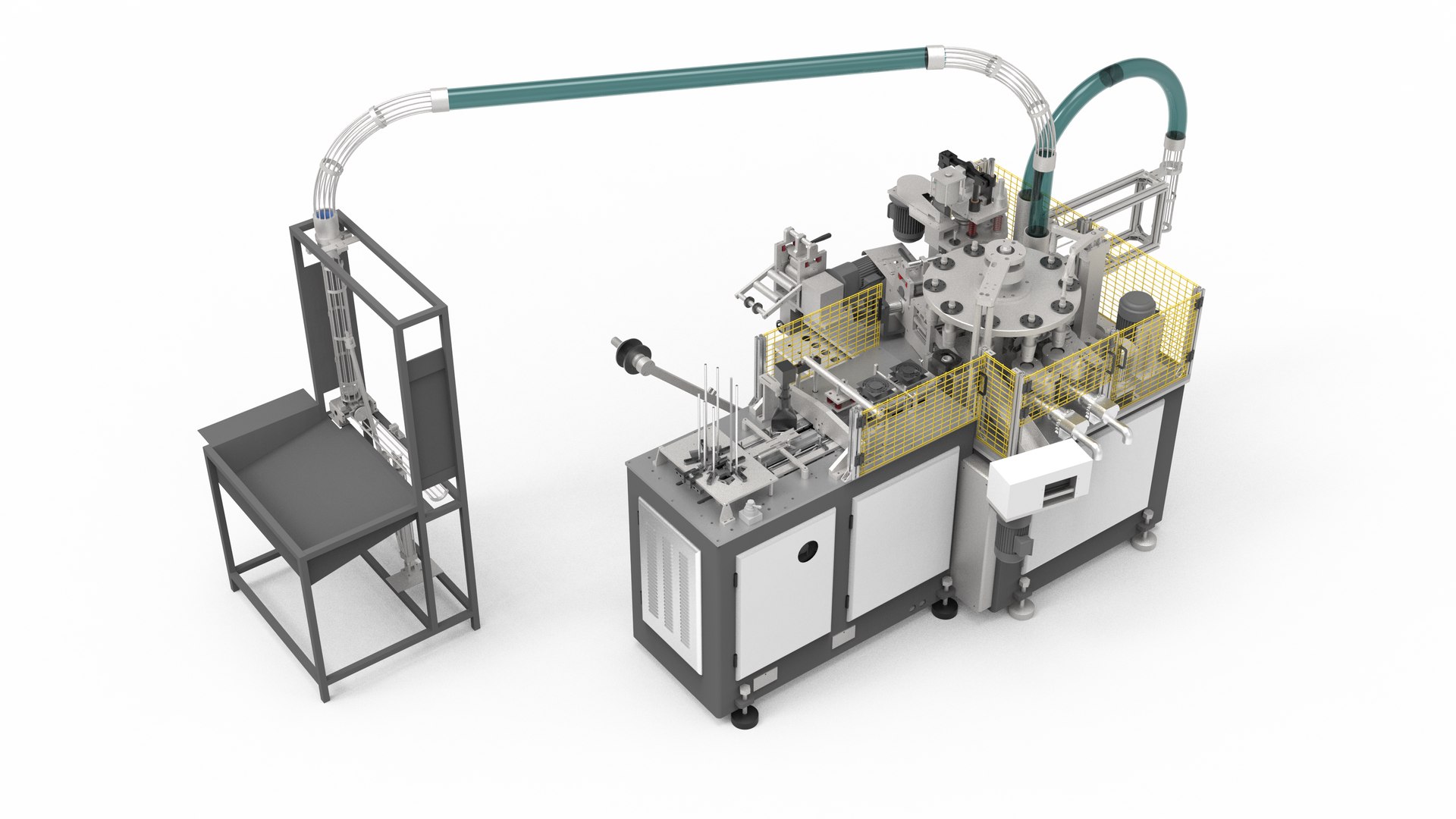 3D Disposable Paper Cup Forming Machine Model - TurboSquid 1852126
