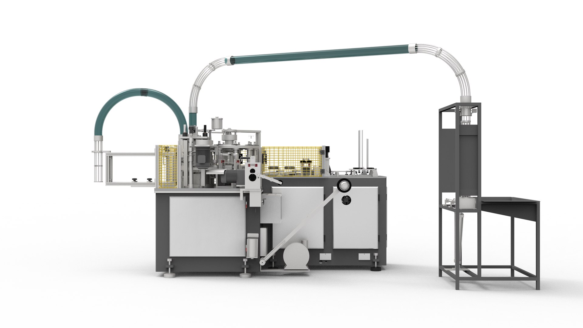 3D Disposable Paper Cup Forming Machine Model - TurboSquid 1852126