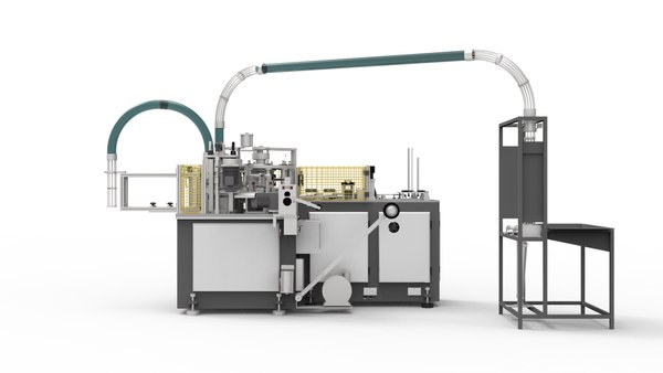 3D Disposable Paper Cup Forming Machine model - TurboSquid 1852126