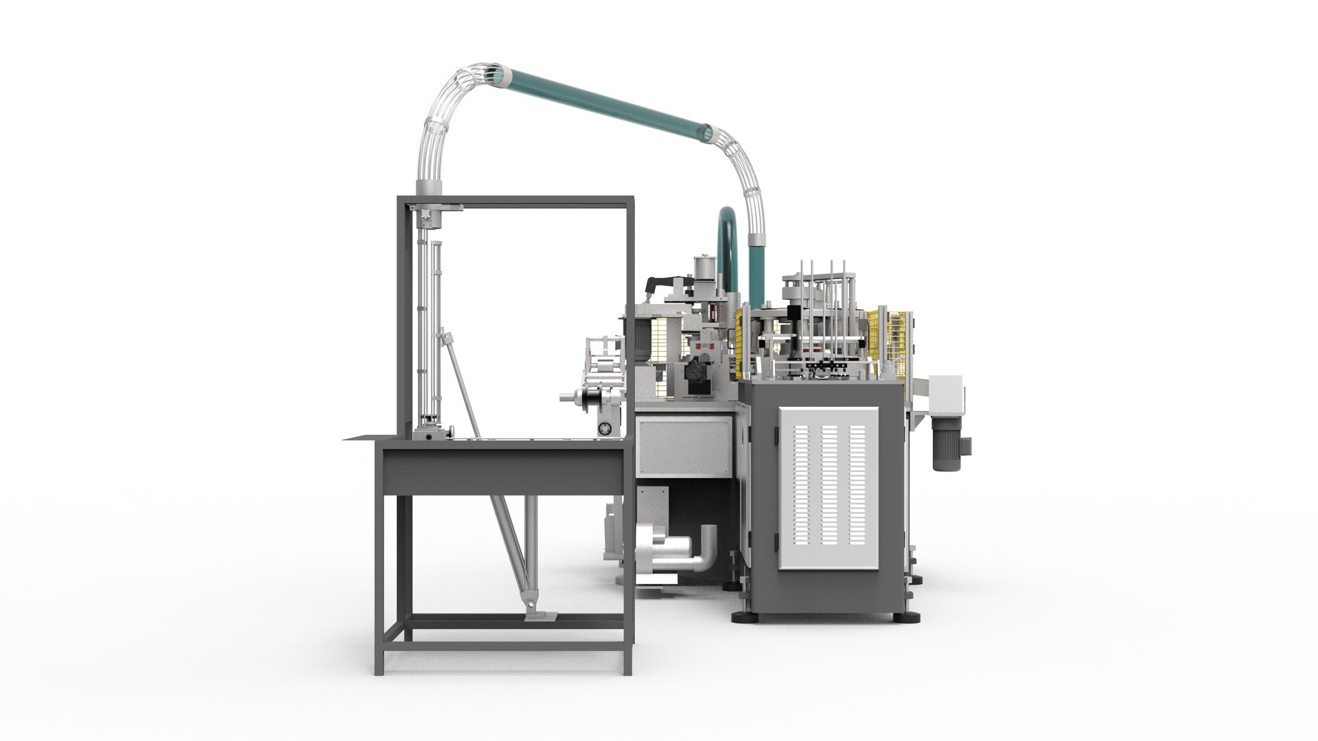 3D Disposable Paper Cup Forming Machine Model - TurboSquid 1852126