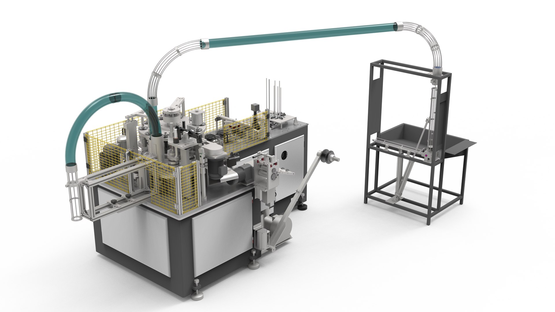 3D Disposable Paper Cup Forming Machine Model - TurboSquid 1852126