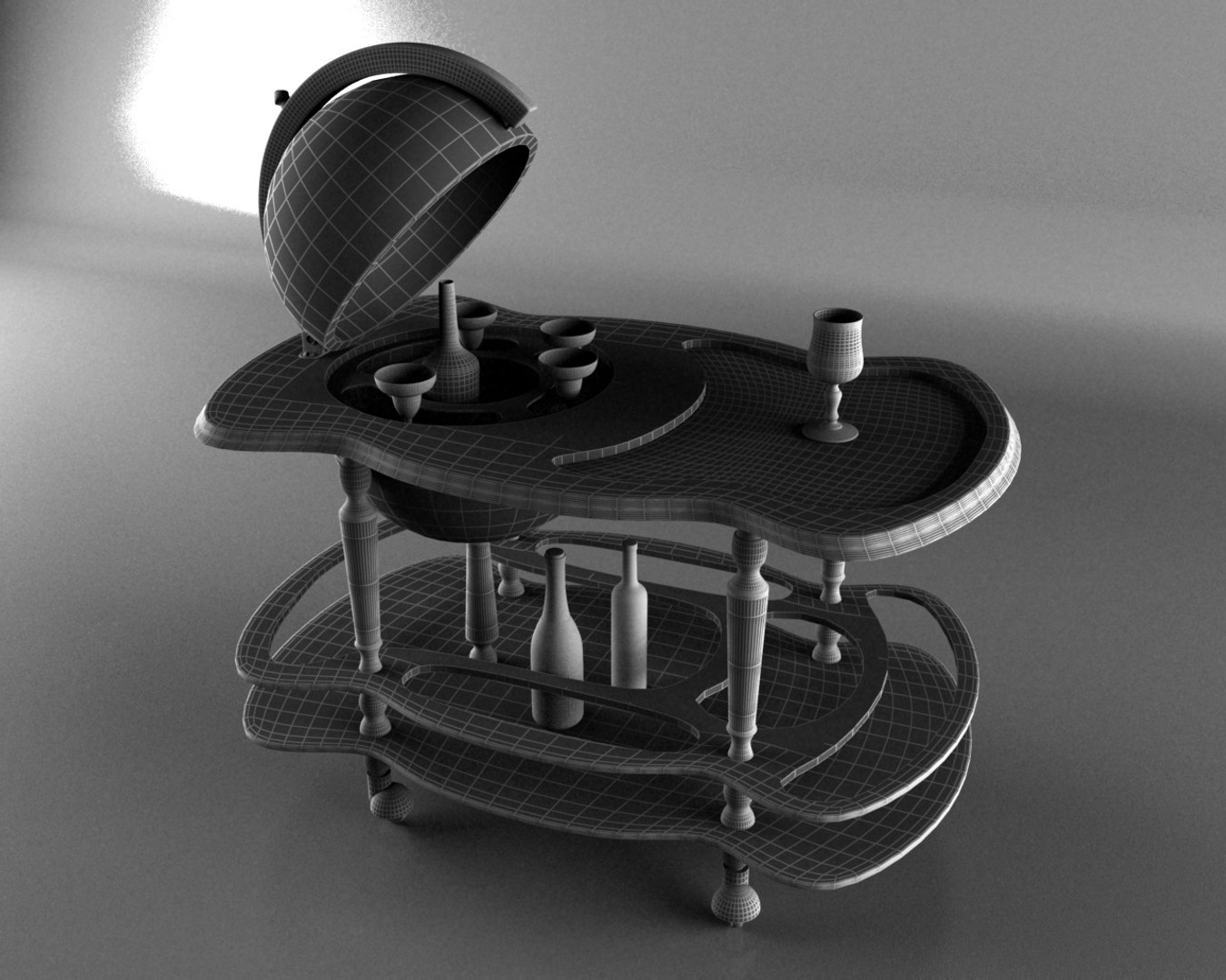 3d Globe Bar
