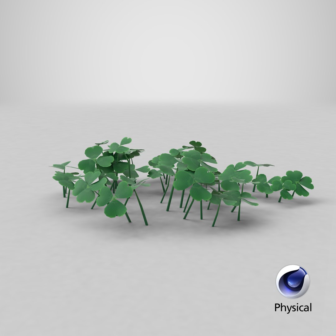 Cartoon Clover 04 3D model - TurboSquid 2043163