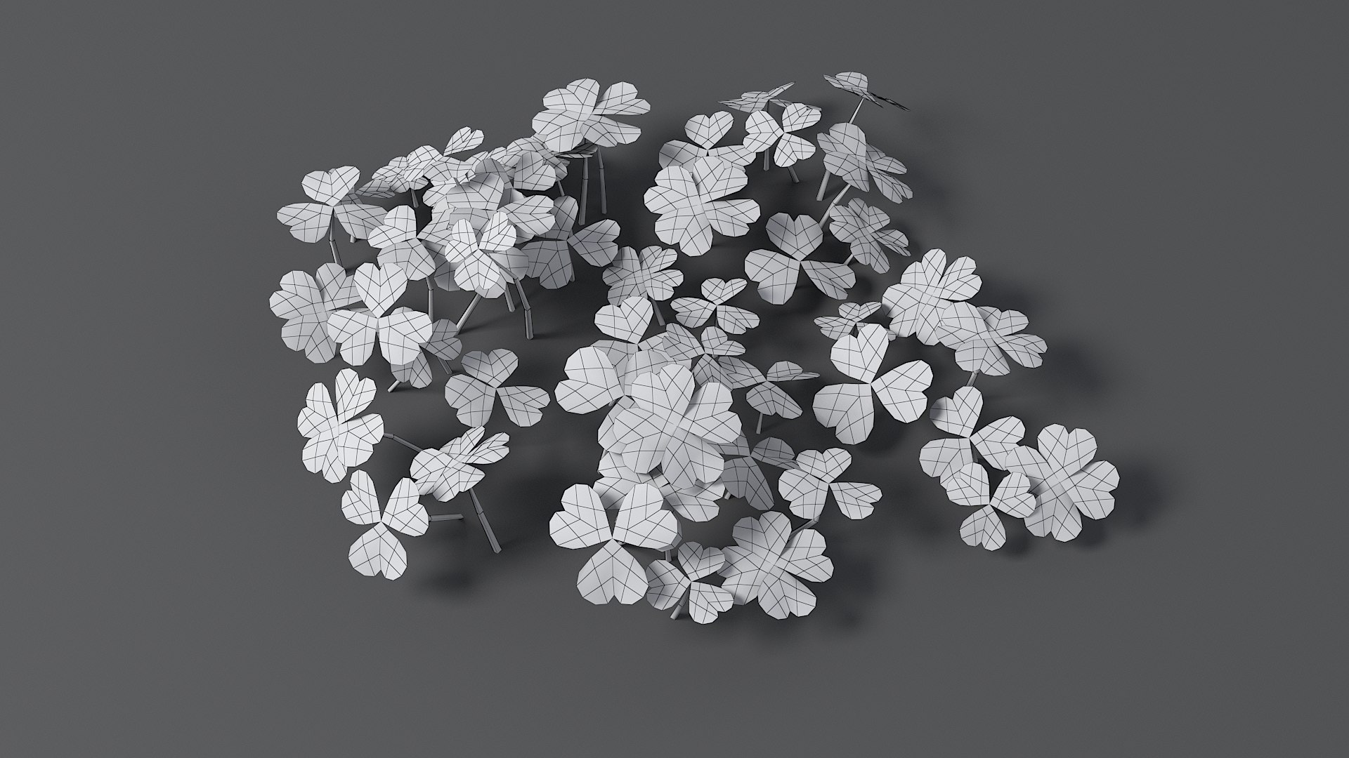 Cartoon Clover 04 3D Model - TurboSquid 2043163