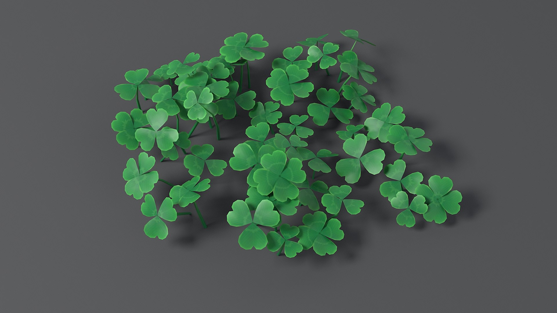 Cartoon Clover 04 3D Model - TurboSquid 2043163
