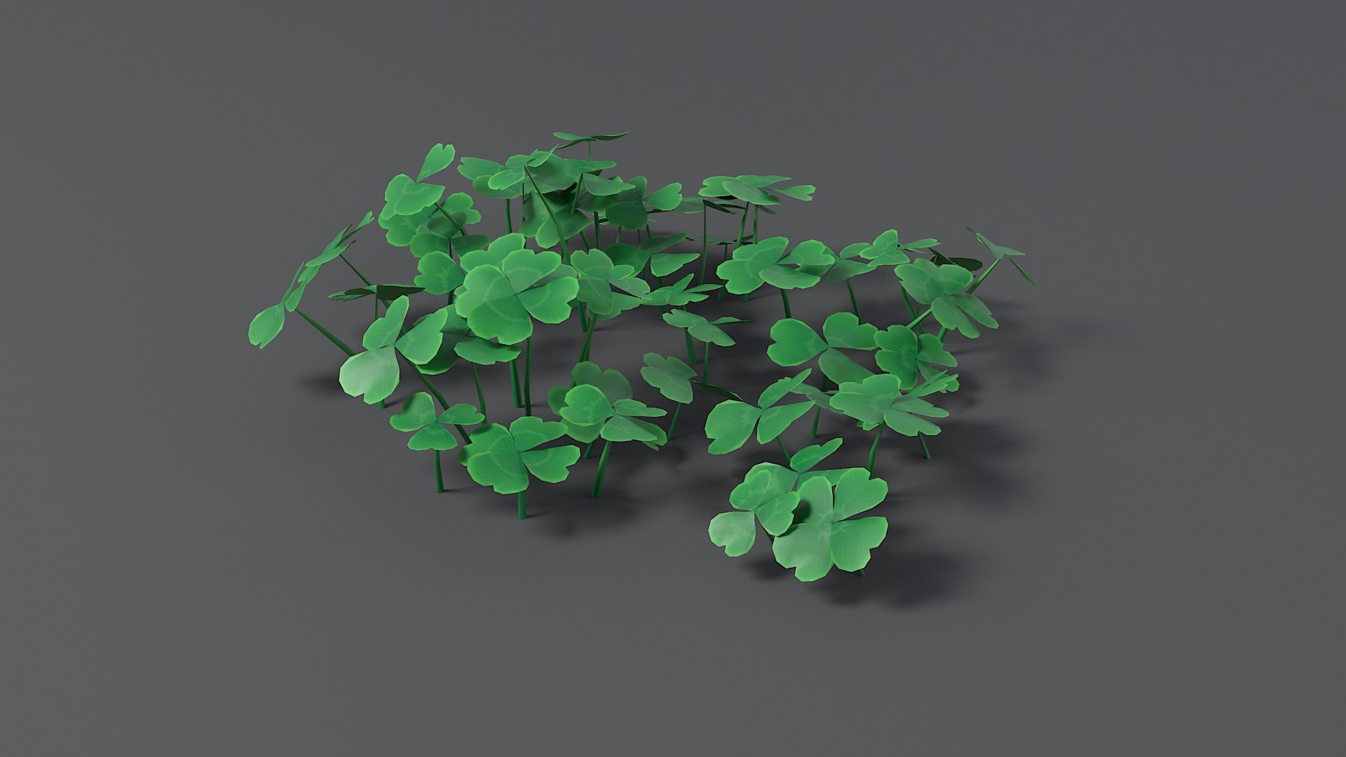 Cartoon Clover 04 3D Model - TurboSquid 2043163