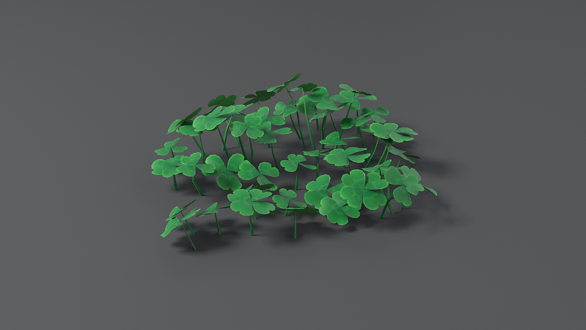 Cartoon Clover 04 3D Model - TurboSquid 2043163