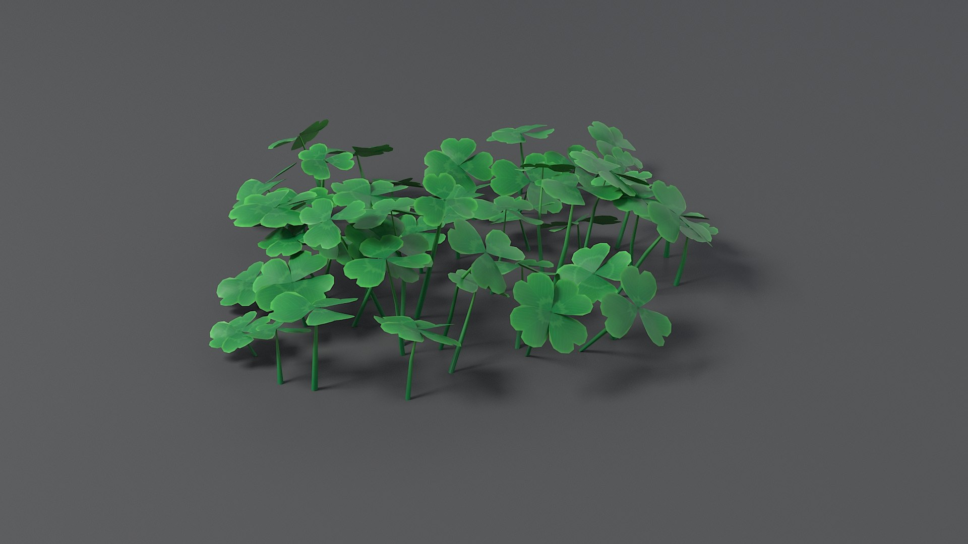 Cartoon Clover 04 3D Model - TurboSquid 2043163