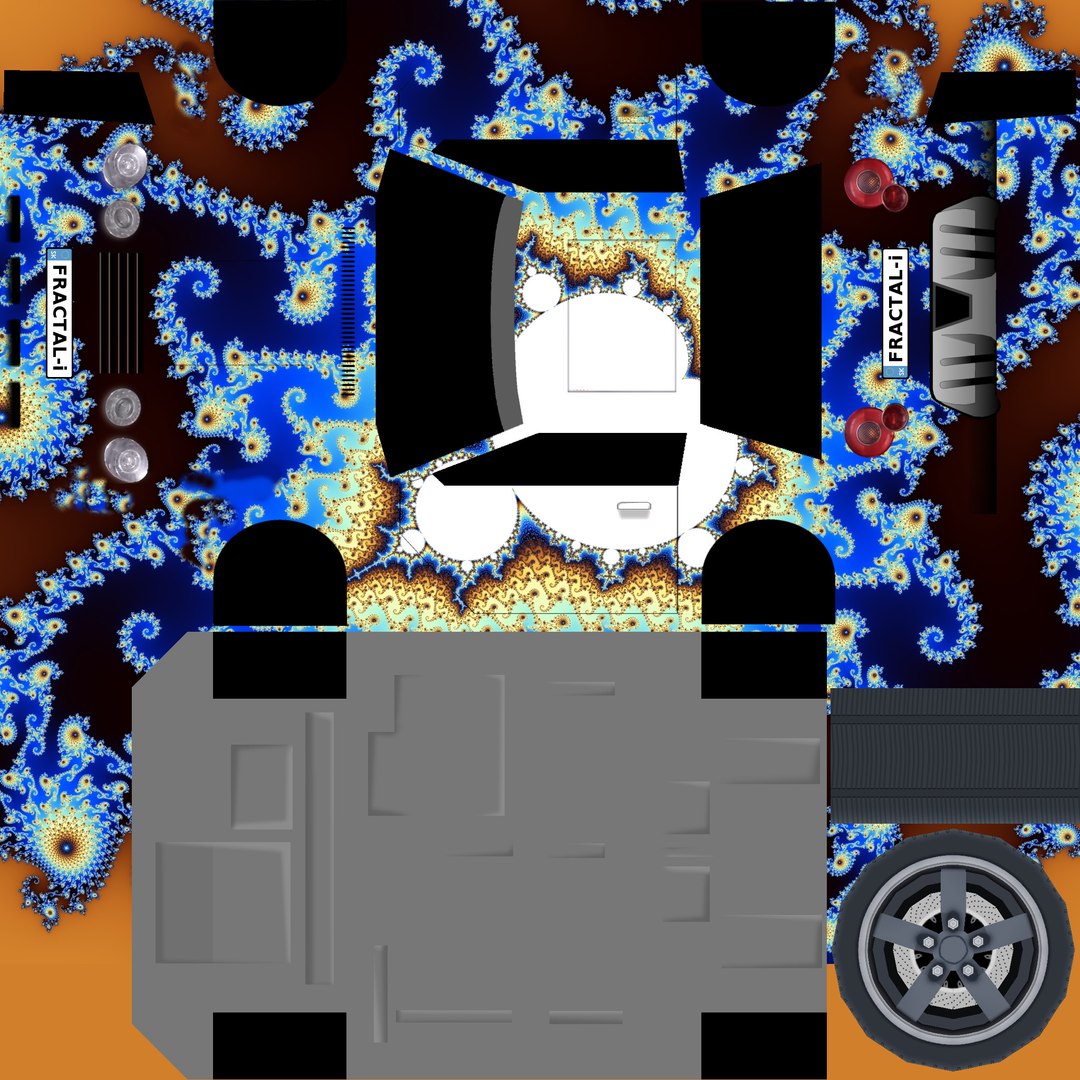 Sports car fractal 3D model - TurboSquid 1500593