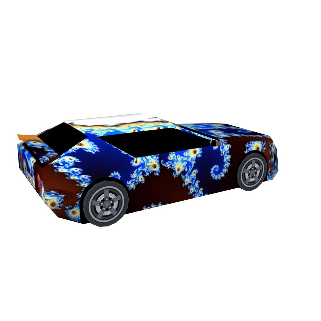 Sports car fractal 3D model - TurboSquid 1500593