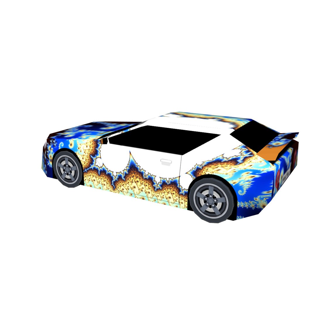 Sports car fractal 3D model - TurboSquid 1500593