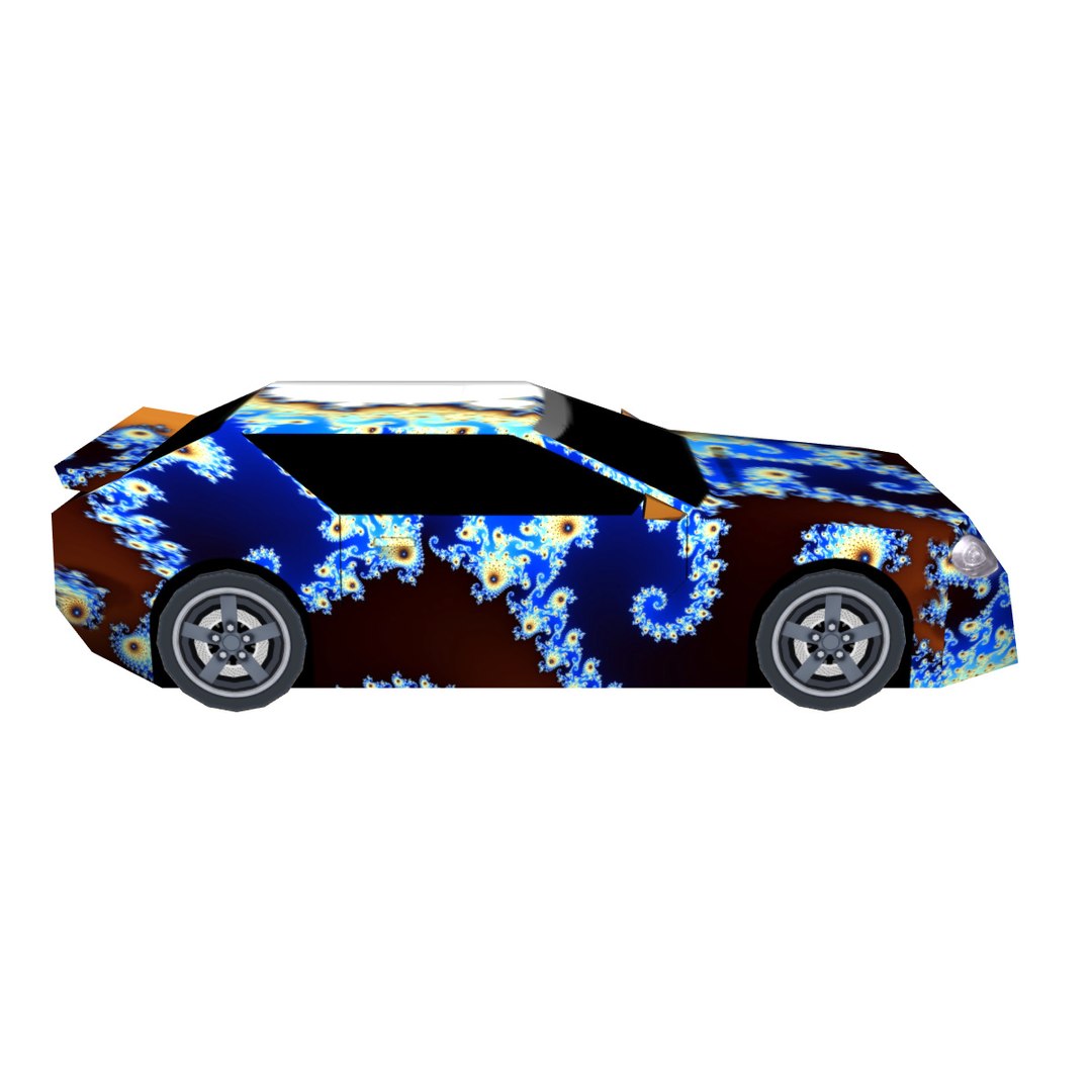 Sports car fractal 3D model - TurboSquid 1500593