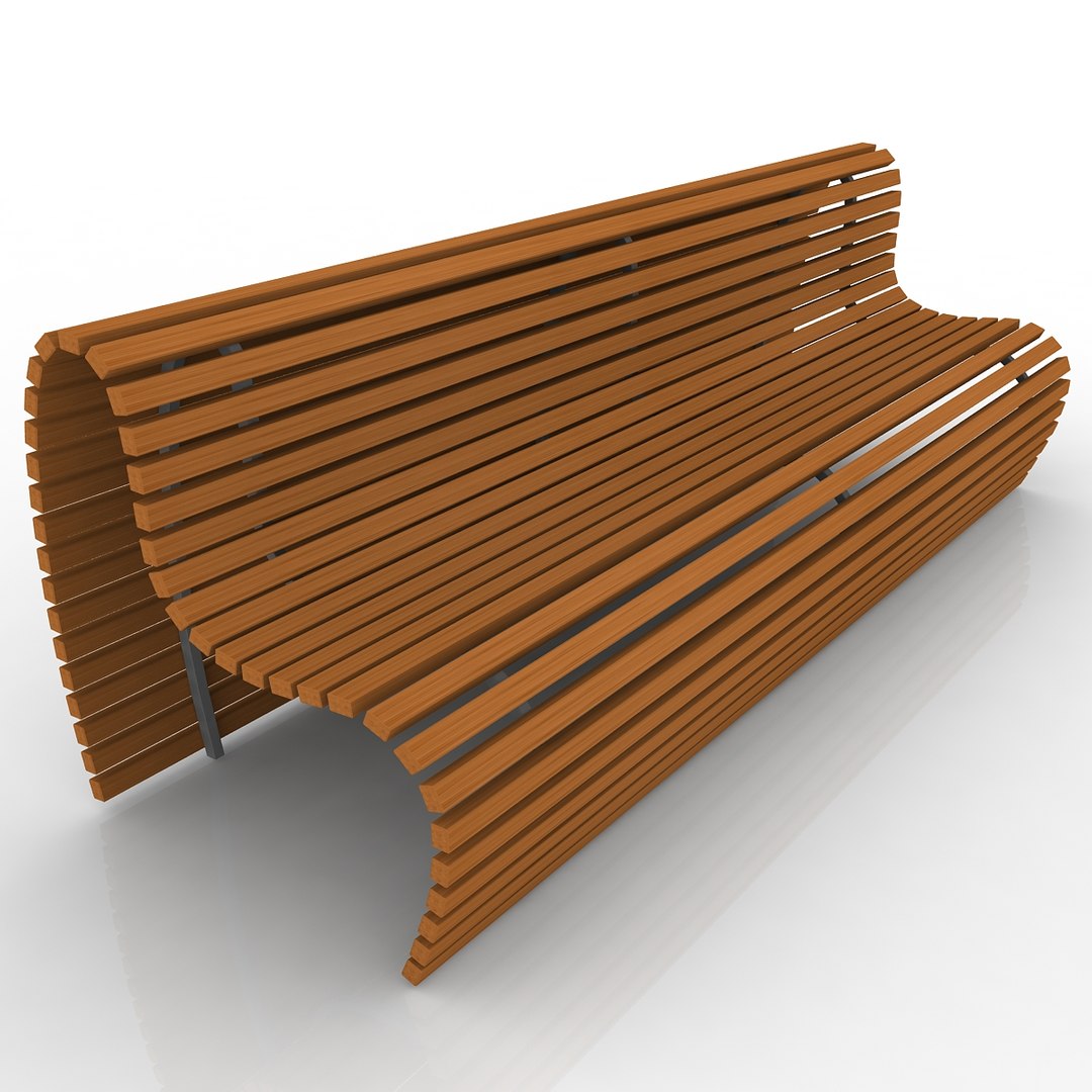 3d model bench