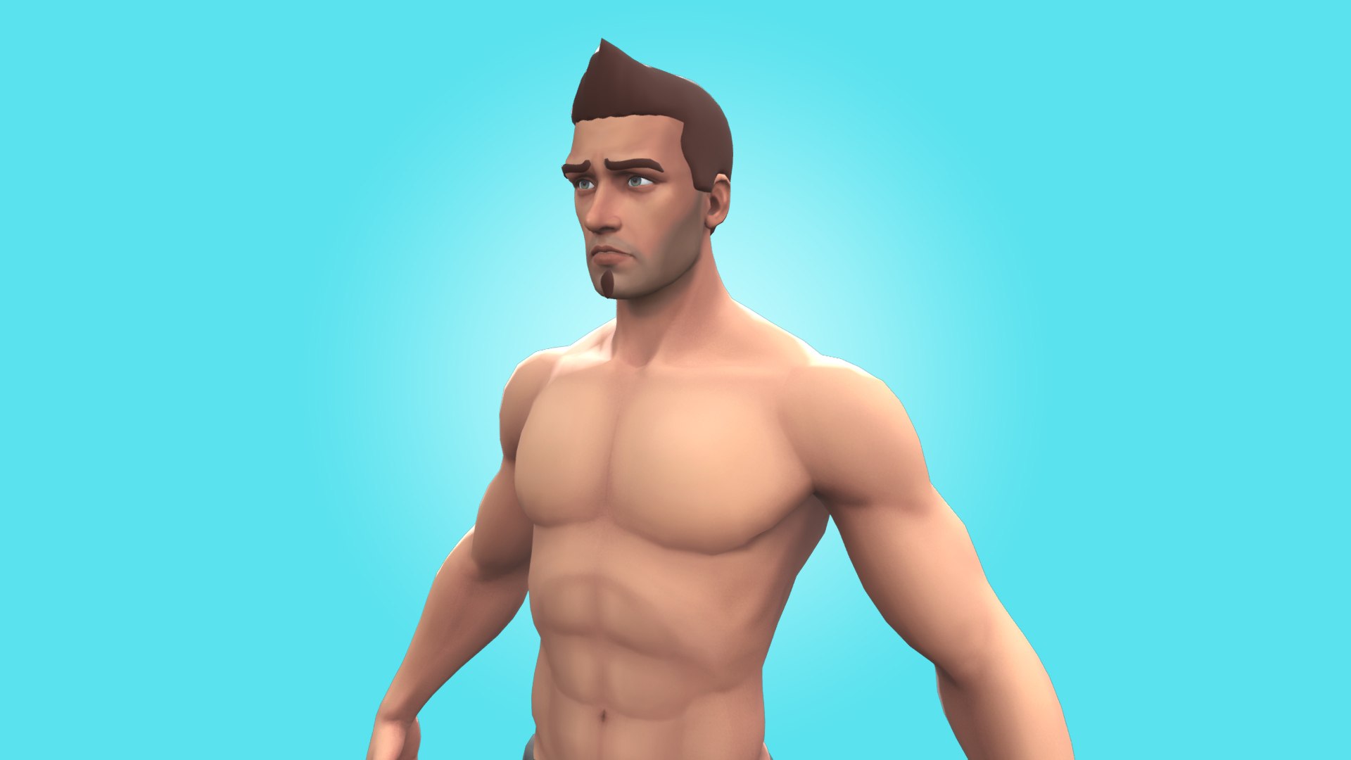 Antonio - Male Base Mesh - Cartoon Character 3D Model - TurboSquid 2081790