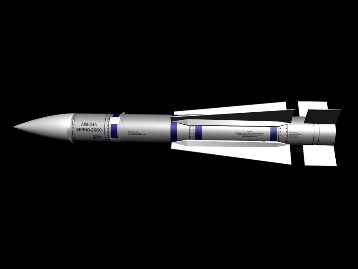 3d Model Of Aim-54 Phoenix Missile