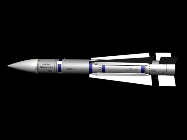3d model of aim-54 phoenix missile