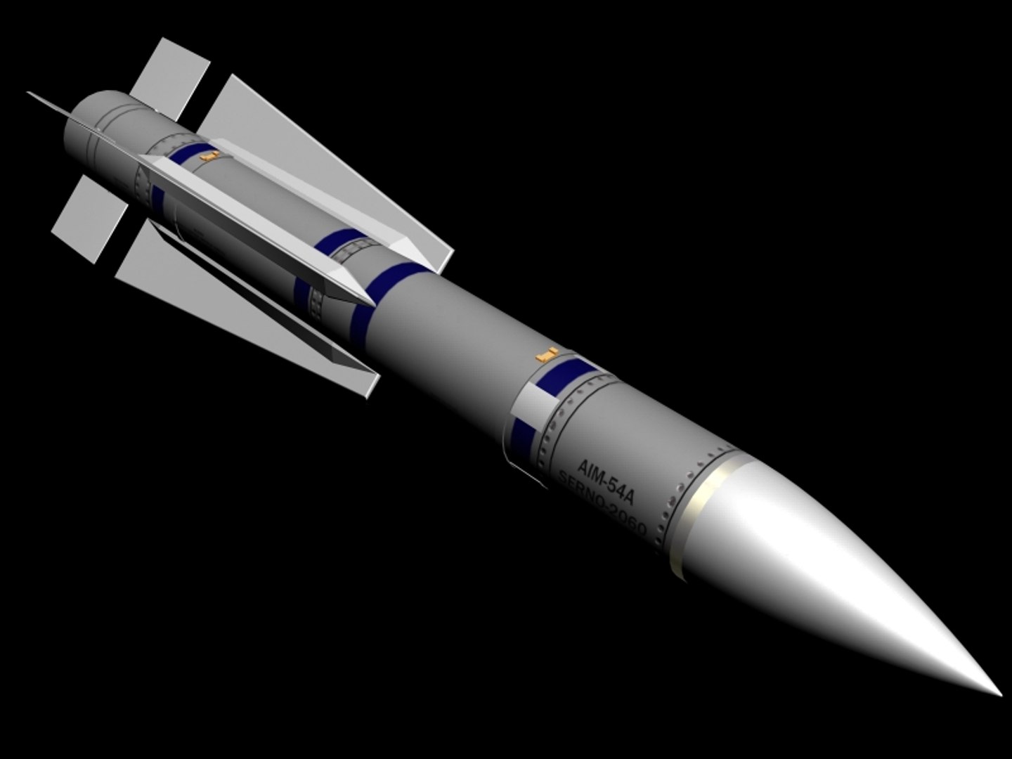 3d Model Of Aim-54 Phoenix Missile
