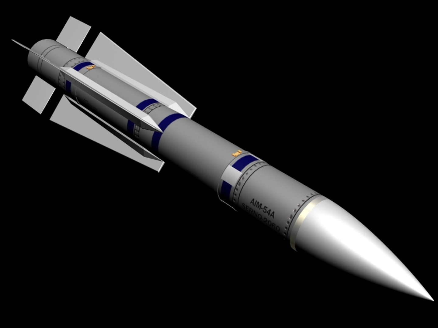 3d model of aim-54 phoenix missile