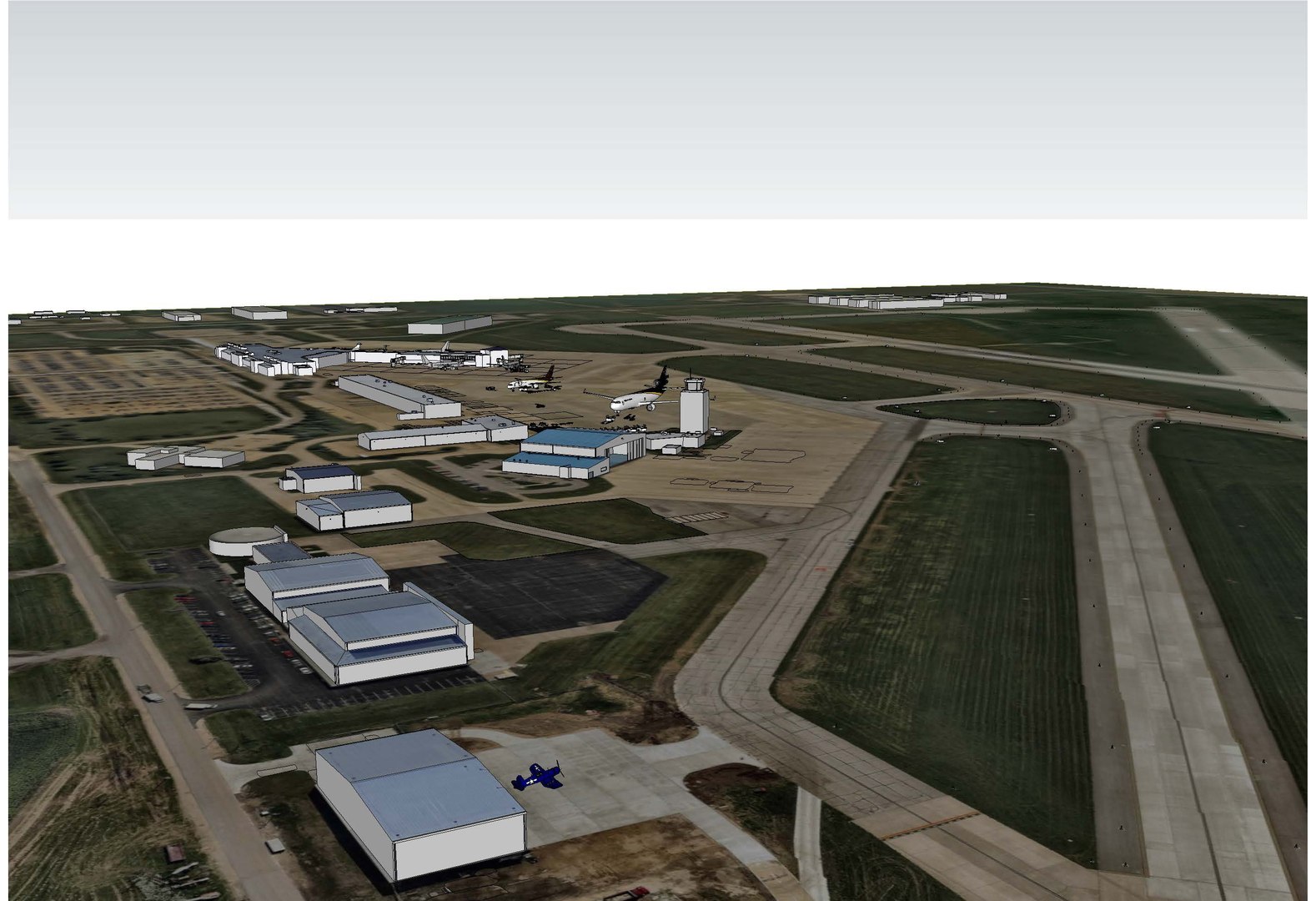Cedar rapids municipal airport 3D model - TurboSquid 1695115