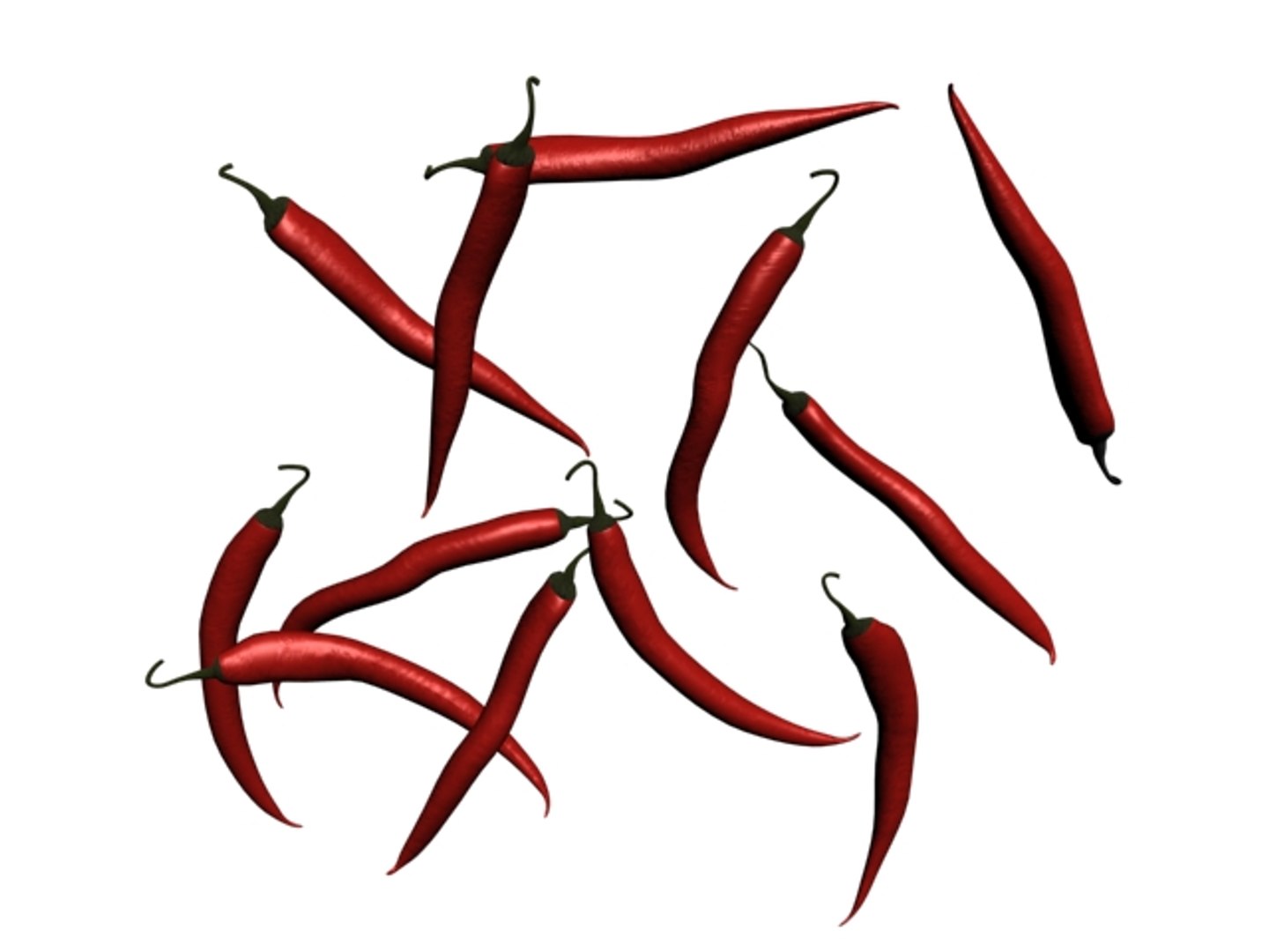 Red Chilli 3D Model - TurboSquid 1449023