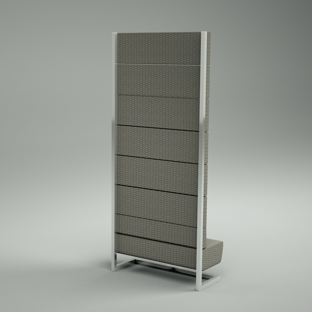 3d Model Upholstered Restaurant Scoope