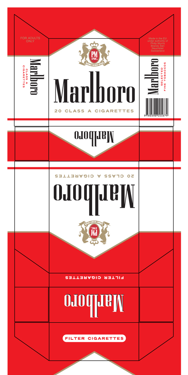 3ds marlboro cigarette pack