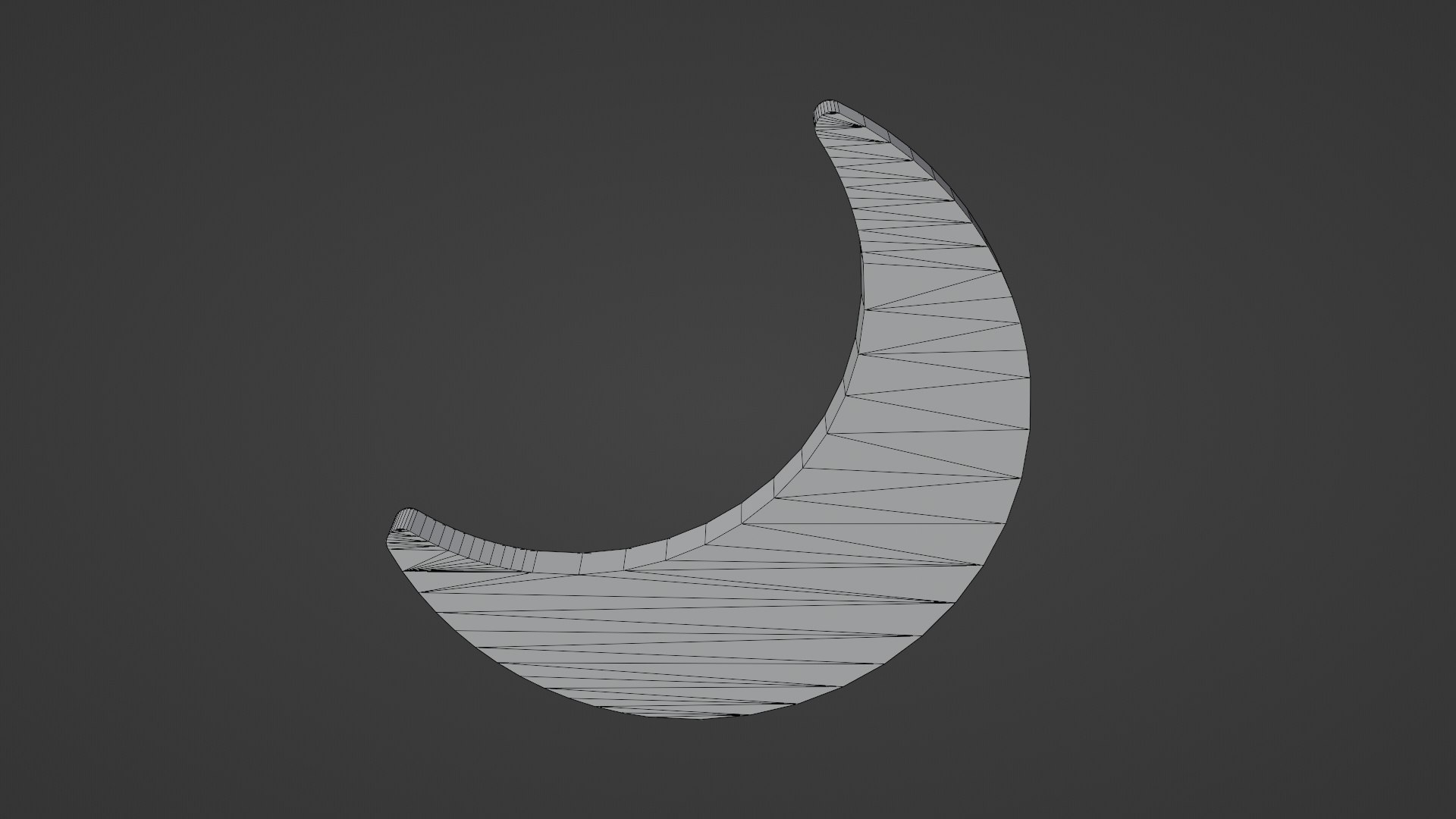 Crescent Moon 3D Model - TurboSquid 2188160