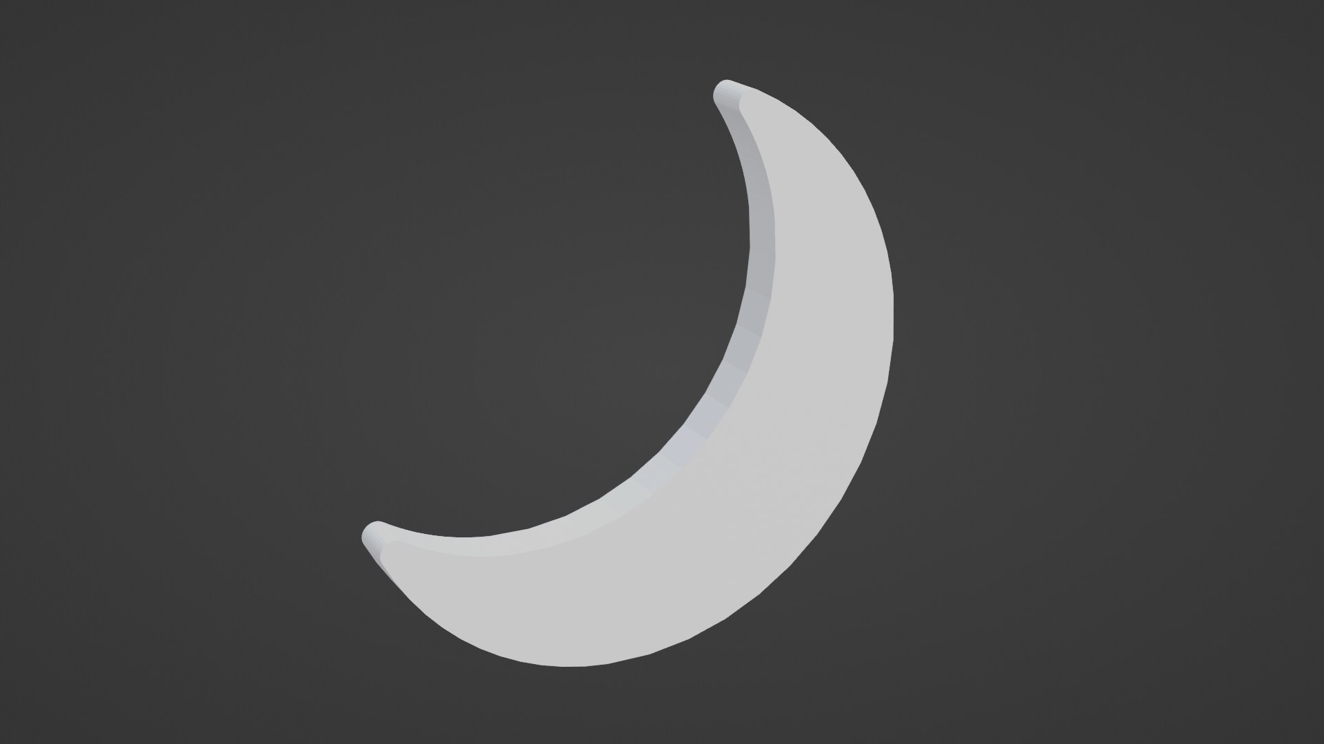 Crescent Moon 3D Model - TurboSquid 2188160