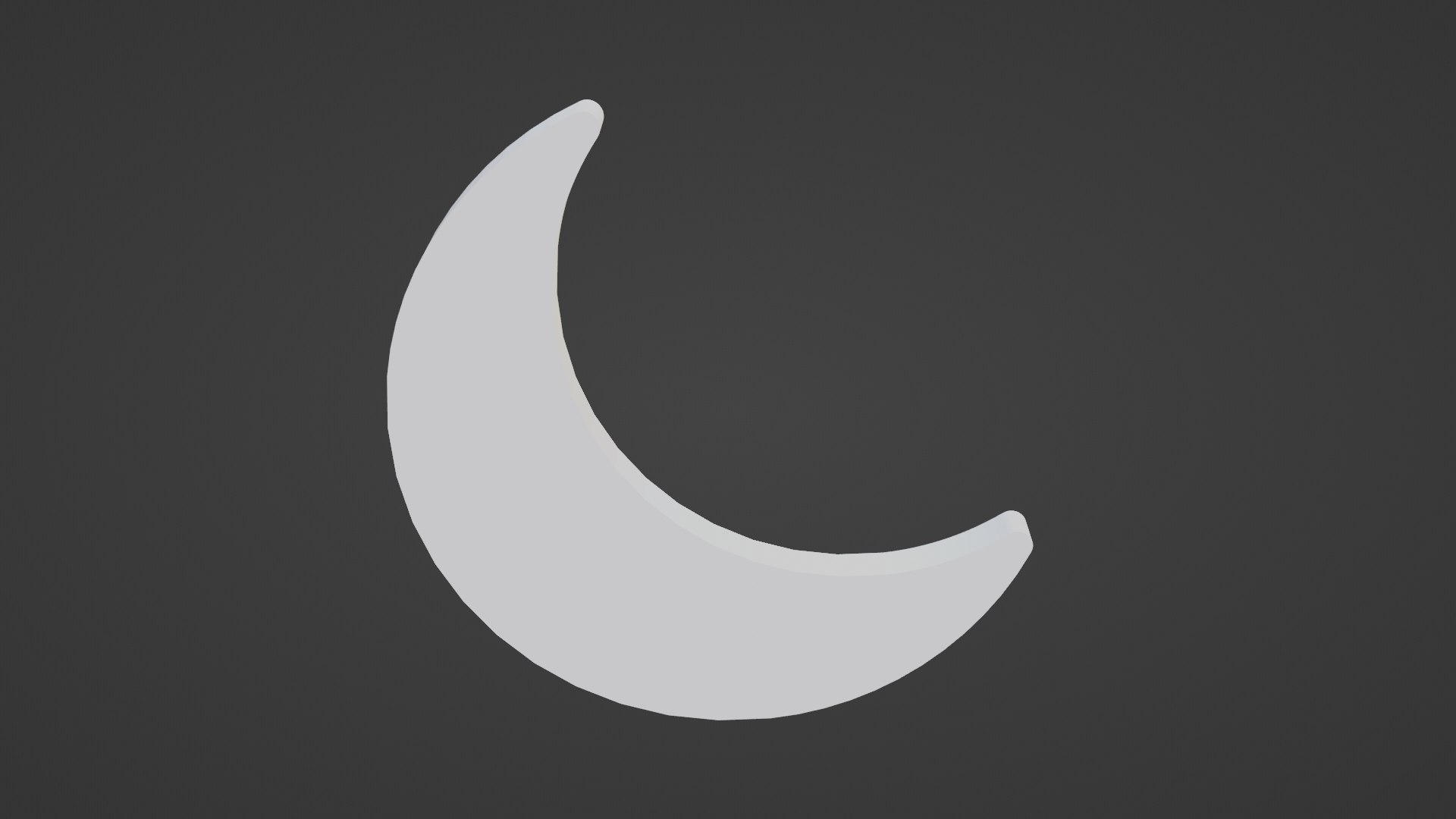 Crescent Moon 3D Model - TurboSquid 2188160