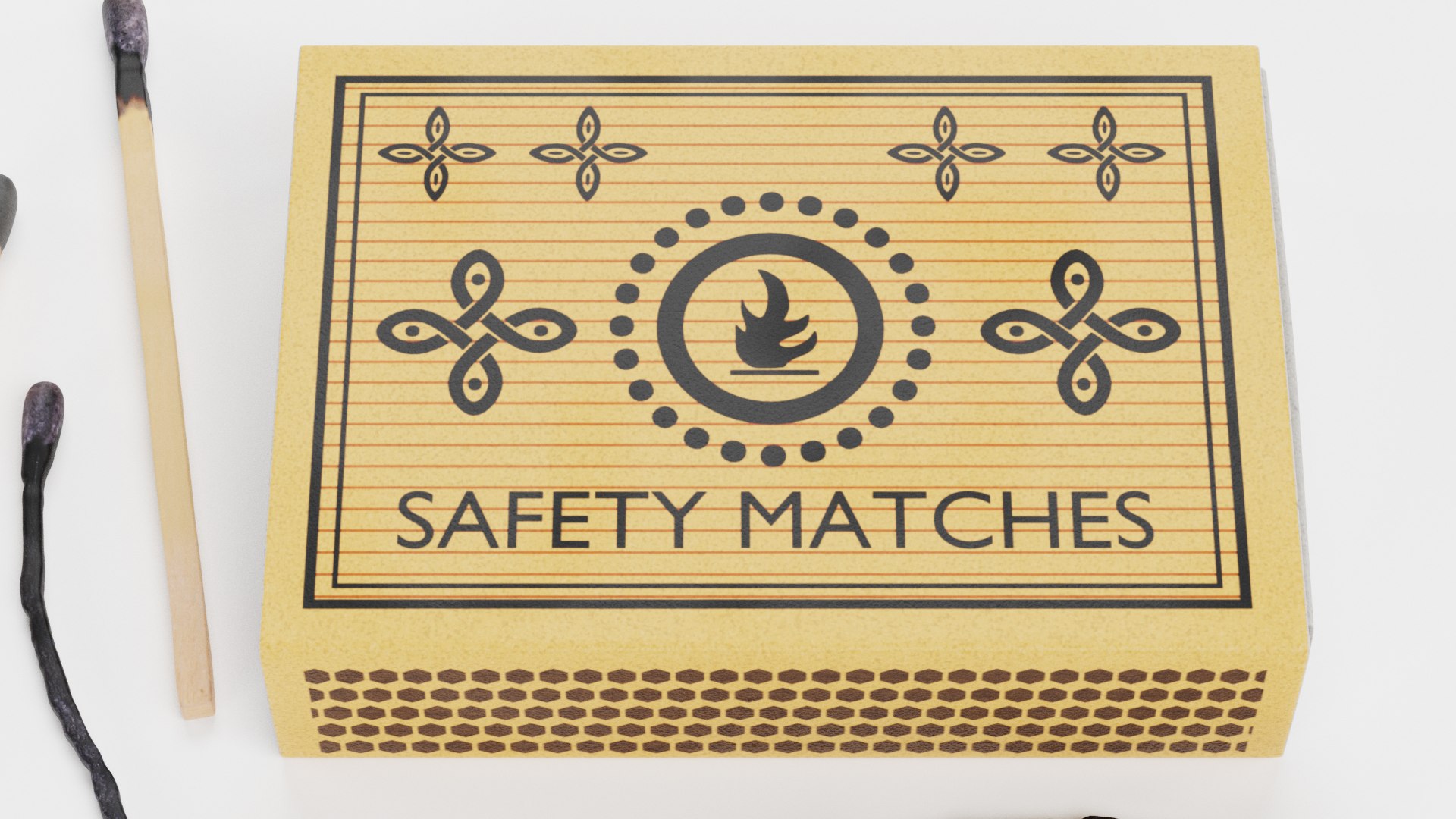 3D Matchboxes With Matches And Burned Matches Model - TurboSquid 2193059