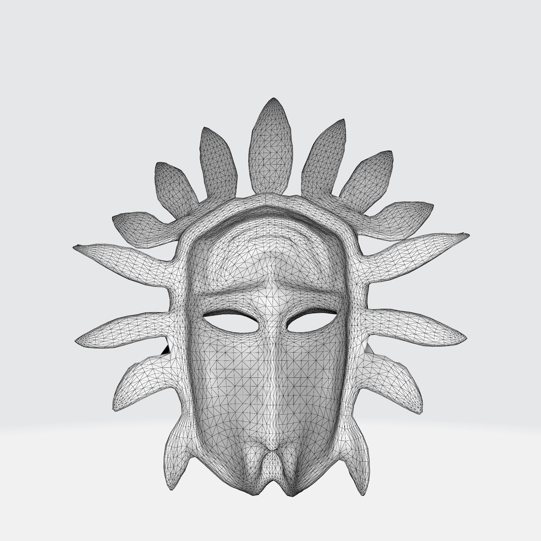 3D Exquisite Tribal Mask - TurboSquid 2275709