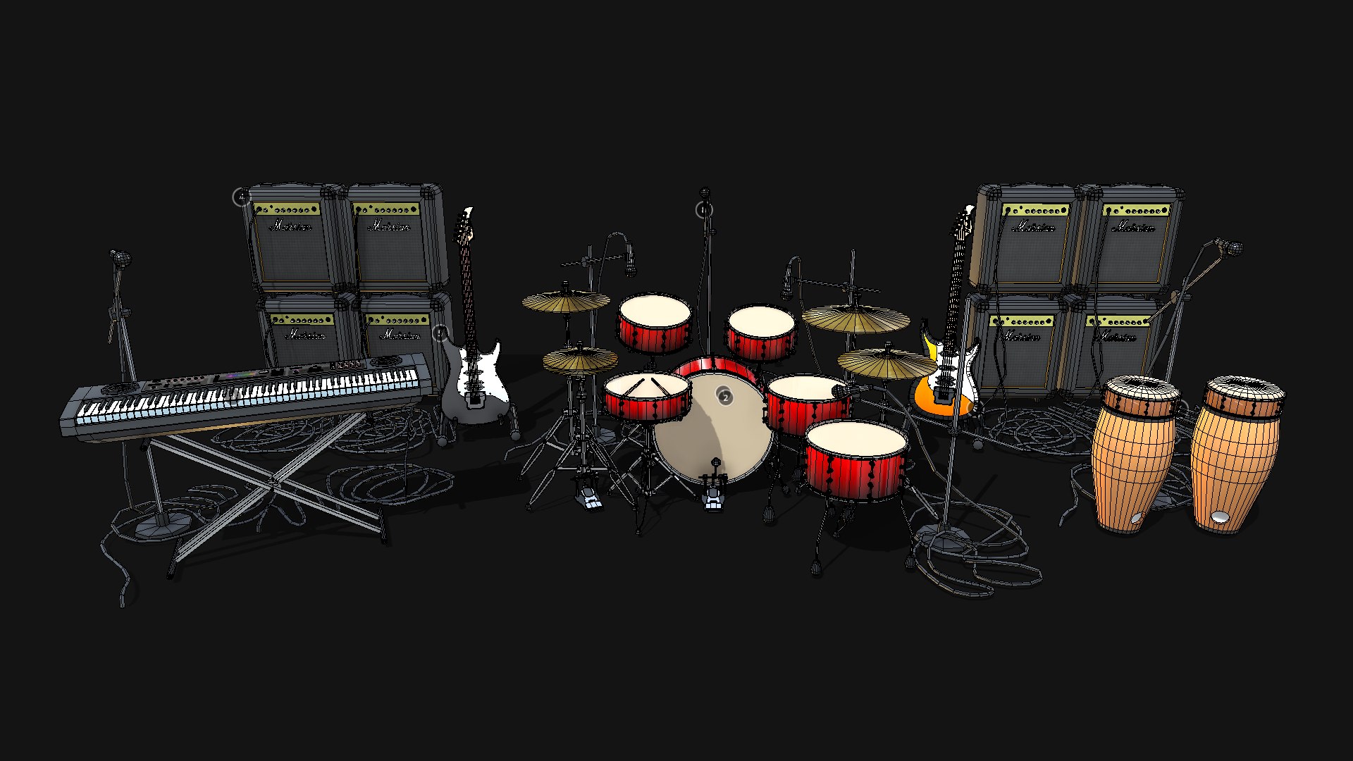 3D Rock Instrument Pack Model - TurboSquid 2019997