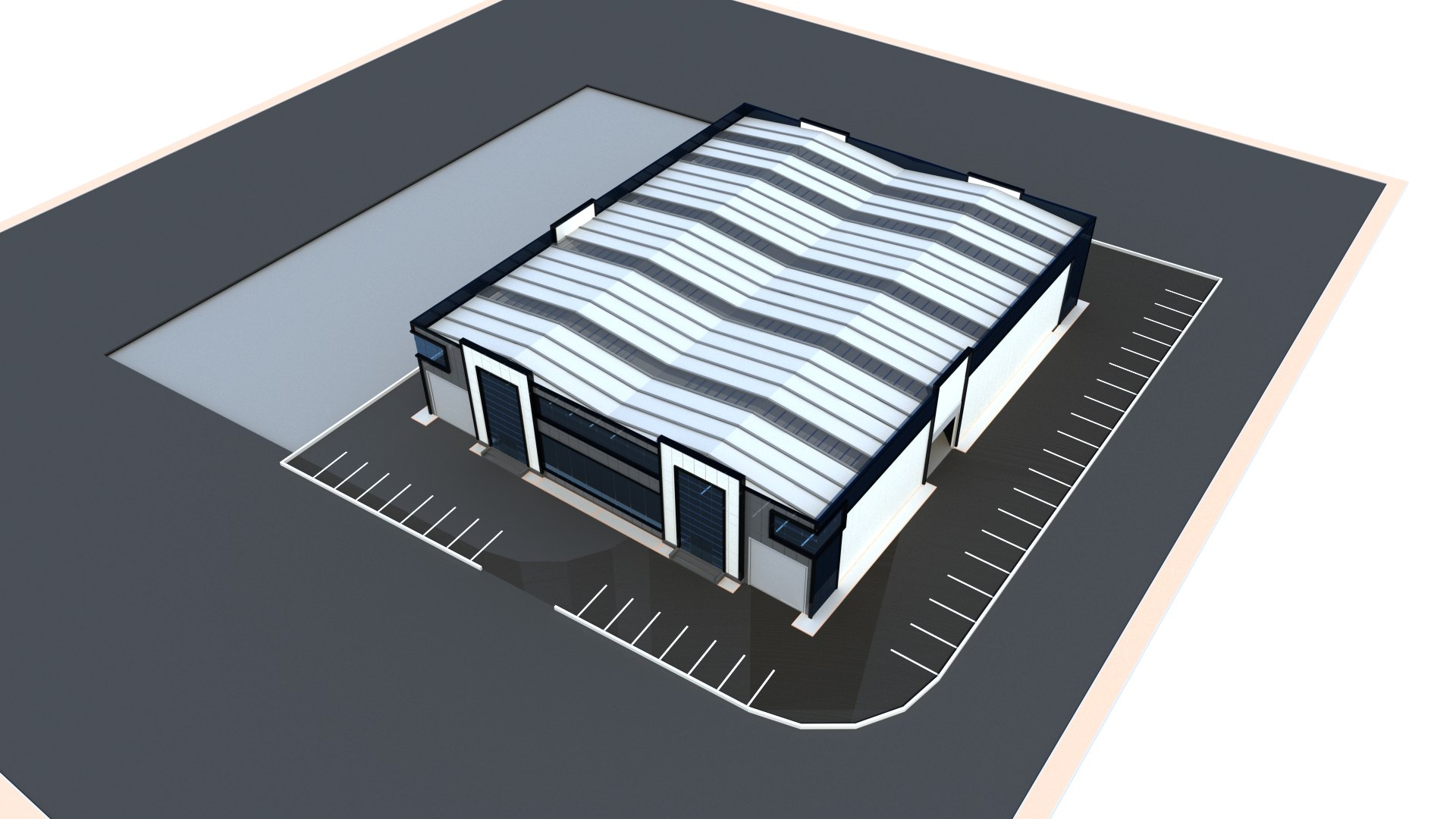 Generic Industrial Factory Building 3D Model - TurboSquid 2132778