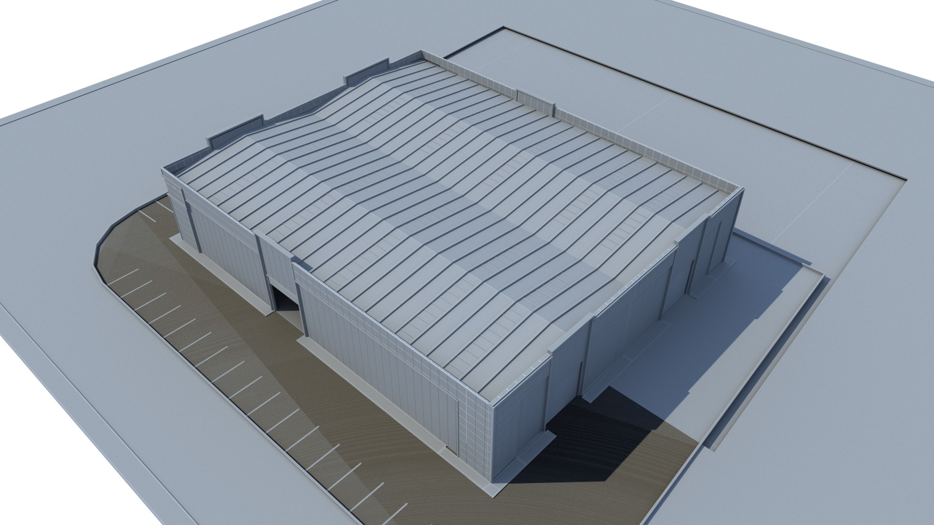 Generic Industrial Factory Building 3D Model - TurboSquid 2132778