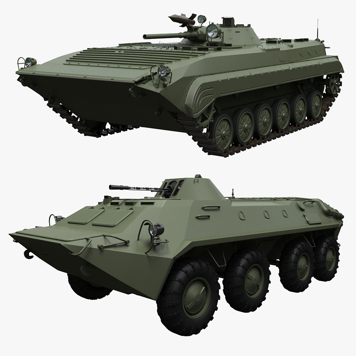 3D model BMP-1 and BTR-70 Collection - TurboSquid 1897086