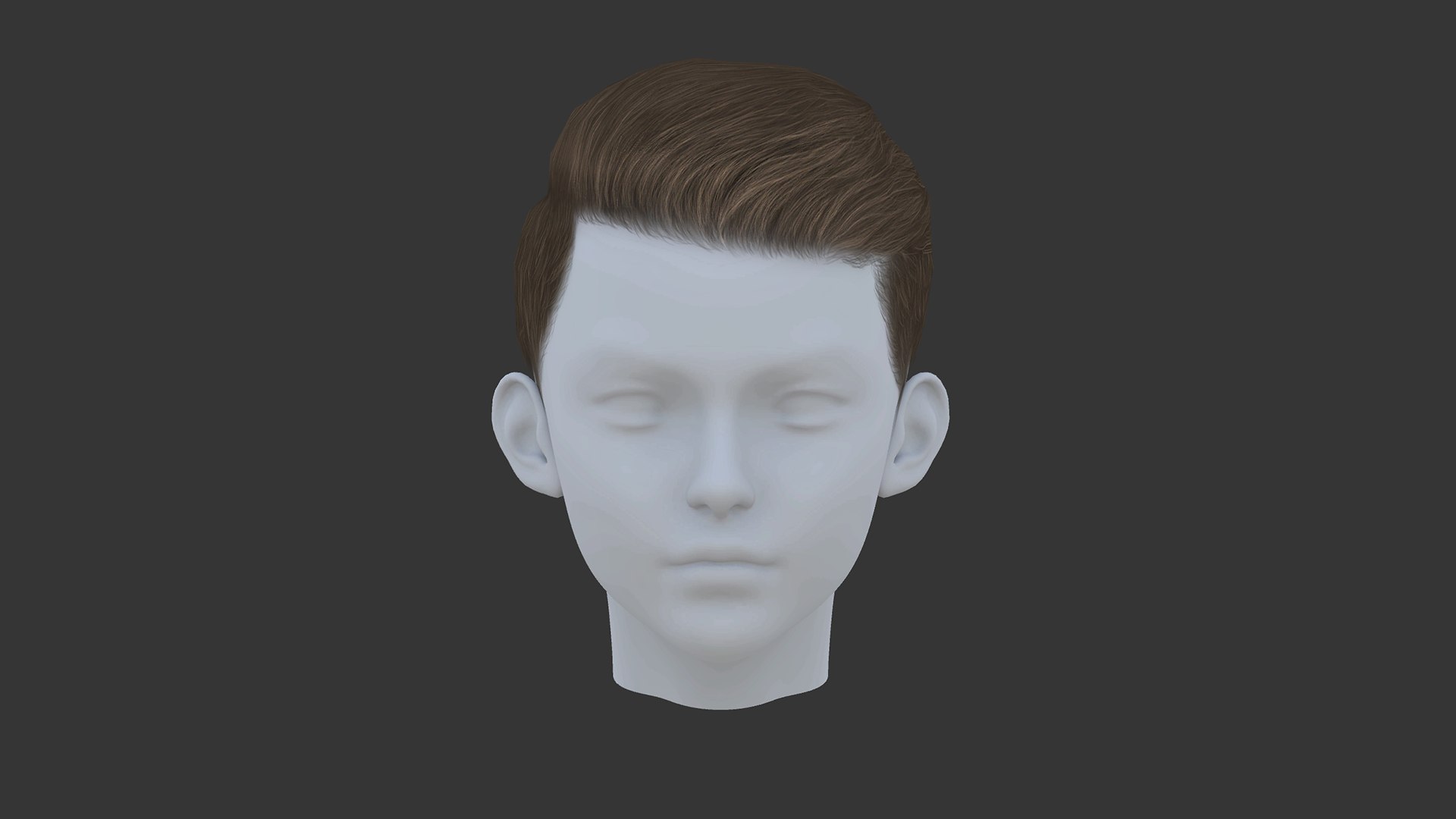 3D 3D Polygon Hair For Game Low-poly Model - TurboSquid 2190146