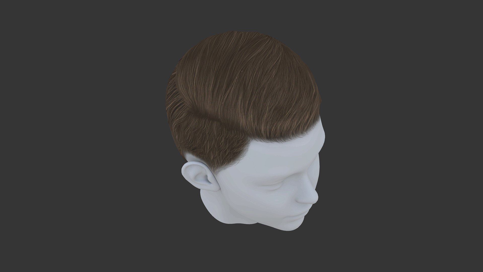 3D 3D Polygon Hair For Game Low-poly Model - TurboSquid 2190146