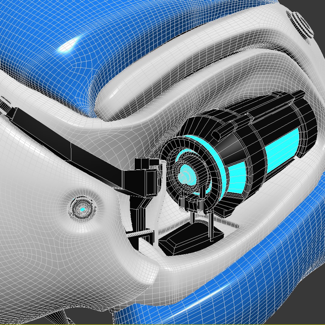 bionic brain concept 3d model