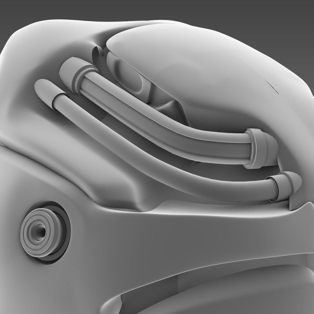 bionic brain concept 3d model