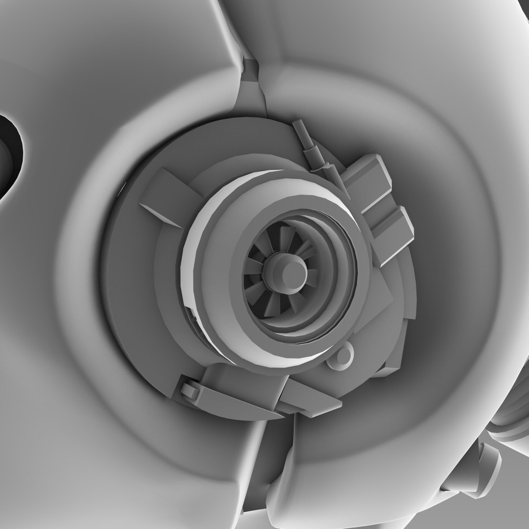 bionic brain concept 3d model